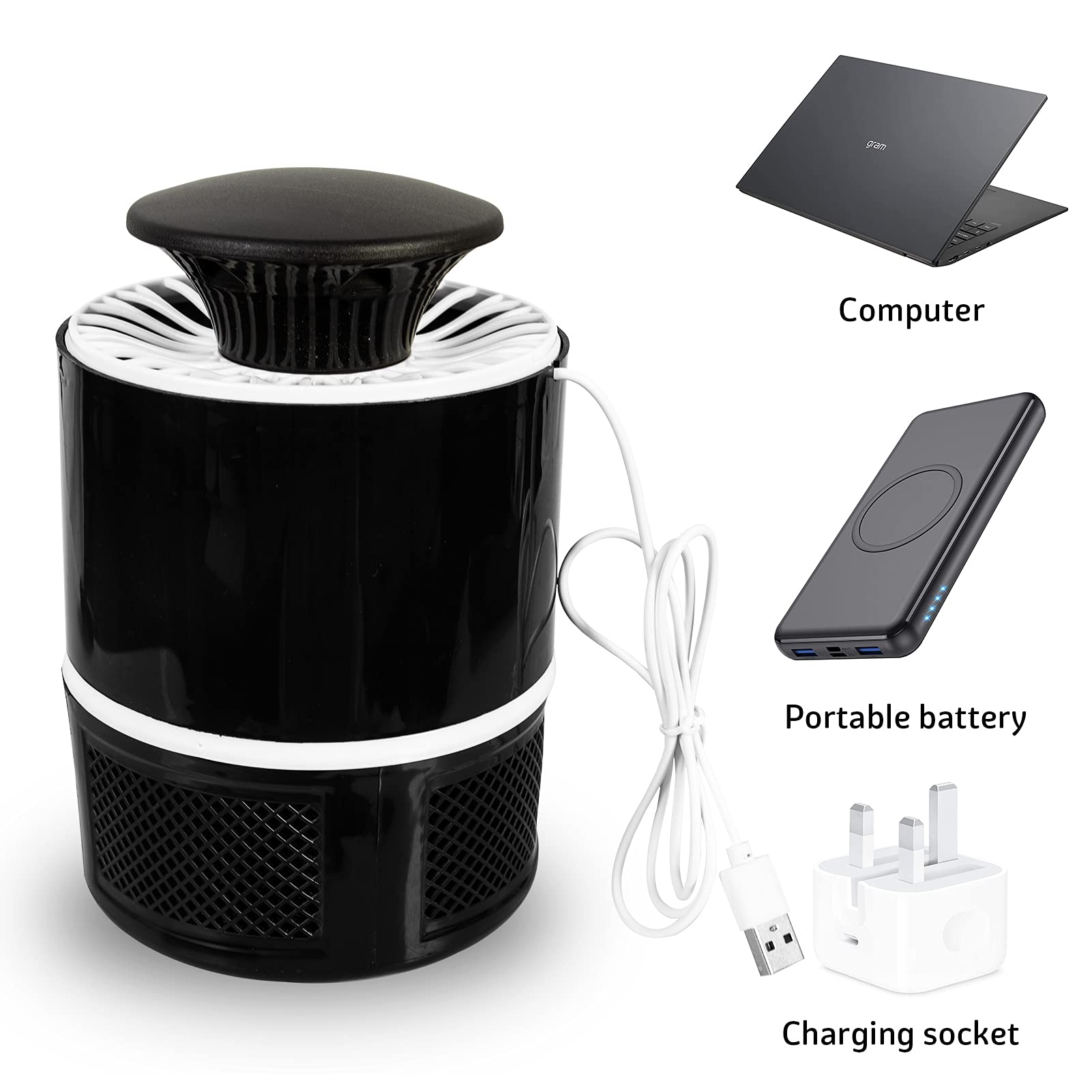 Mosquito Killer Electric USB Lamp Universal UV Mosquito Trap Killer Eco ...