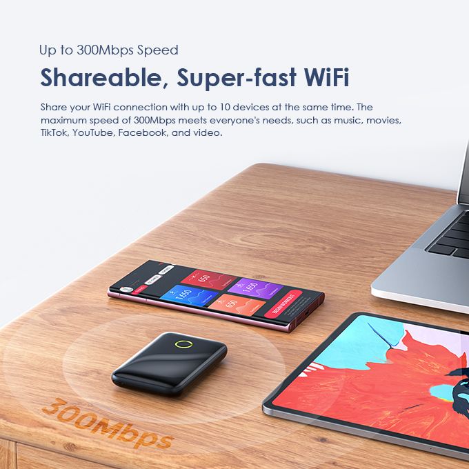 Oraimo High Speed Universal Portable 4G Mobile Wi-Fi MiFi Router with ...