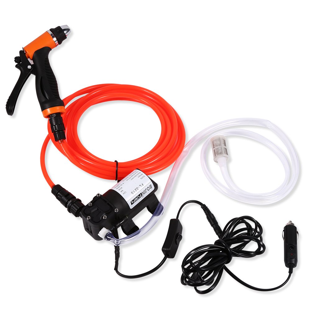 Portable High Pressure Electric Car Washing Machine Water Pump 80W 12V ...