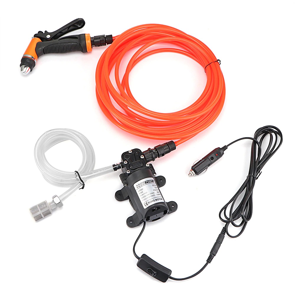 Portable High Pressure Electric Car Washing Machine Water Pump 80W 12V ...