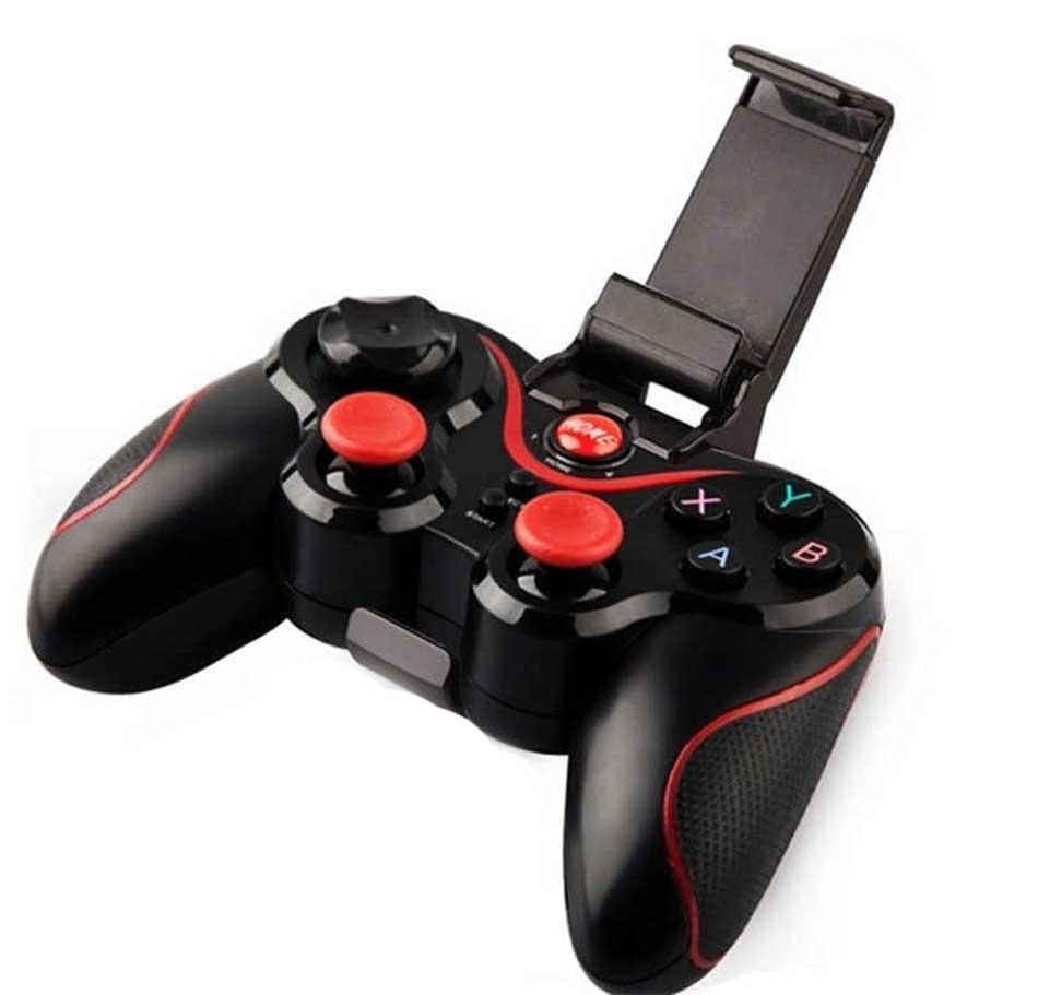 S6 Wireless Bluetooth Gamepad Joystick Game Controller Handle With Bracket & Receiver For ...