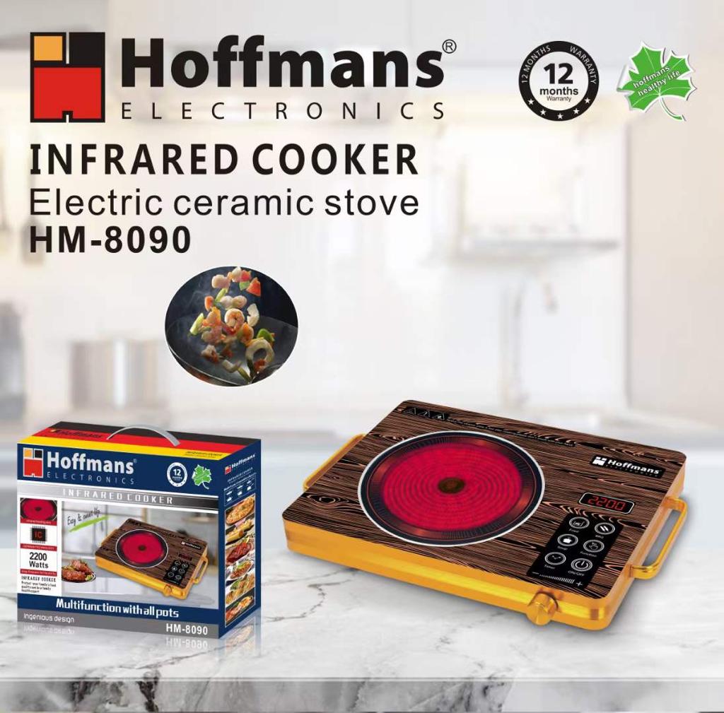 Hoffmans HM-8090 Infrared Cooker 2200W Single Burner Electric Cooker ...