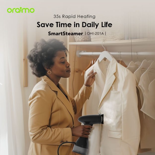 Oraimo SmartSteamer 1500W Handheld Garment Steamer - MaliXpress