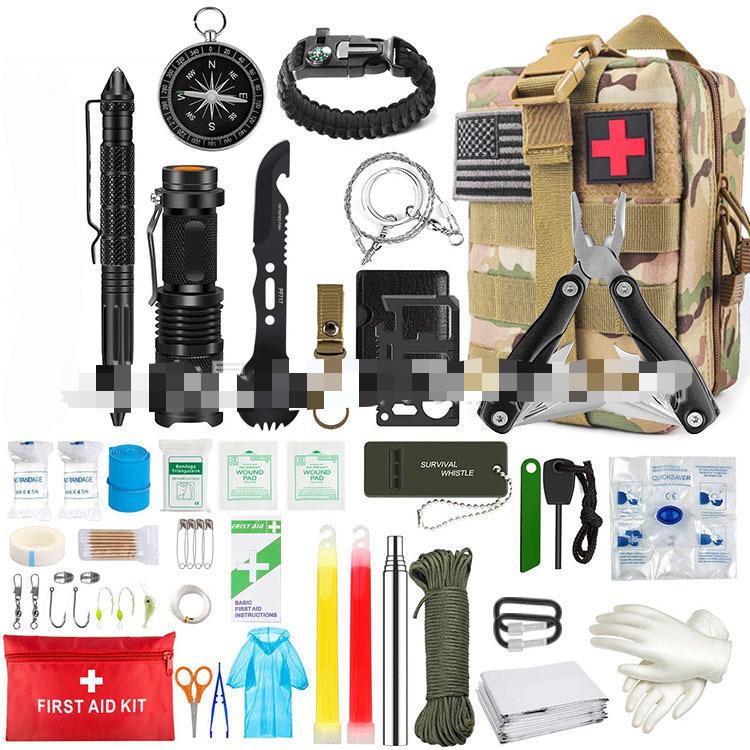 Emergency Survival Kit Professional Survival Gear Tools First Aid Kit ...