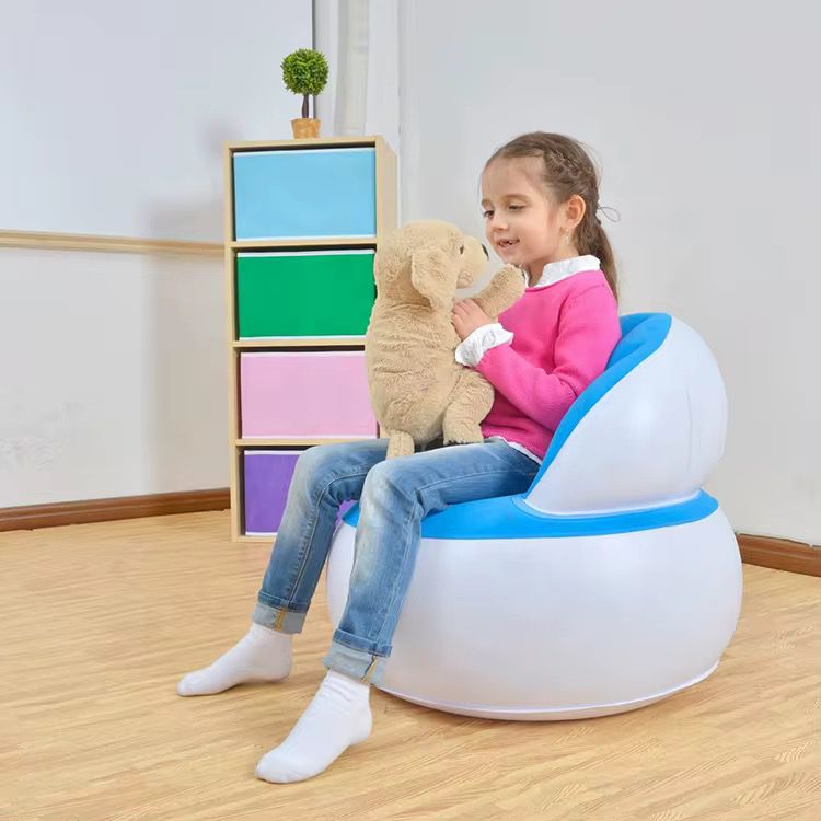 Comfortable Chair Pouf with Backrest Kids inflatable chair - MaliXpress