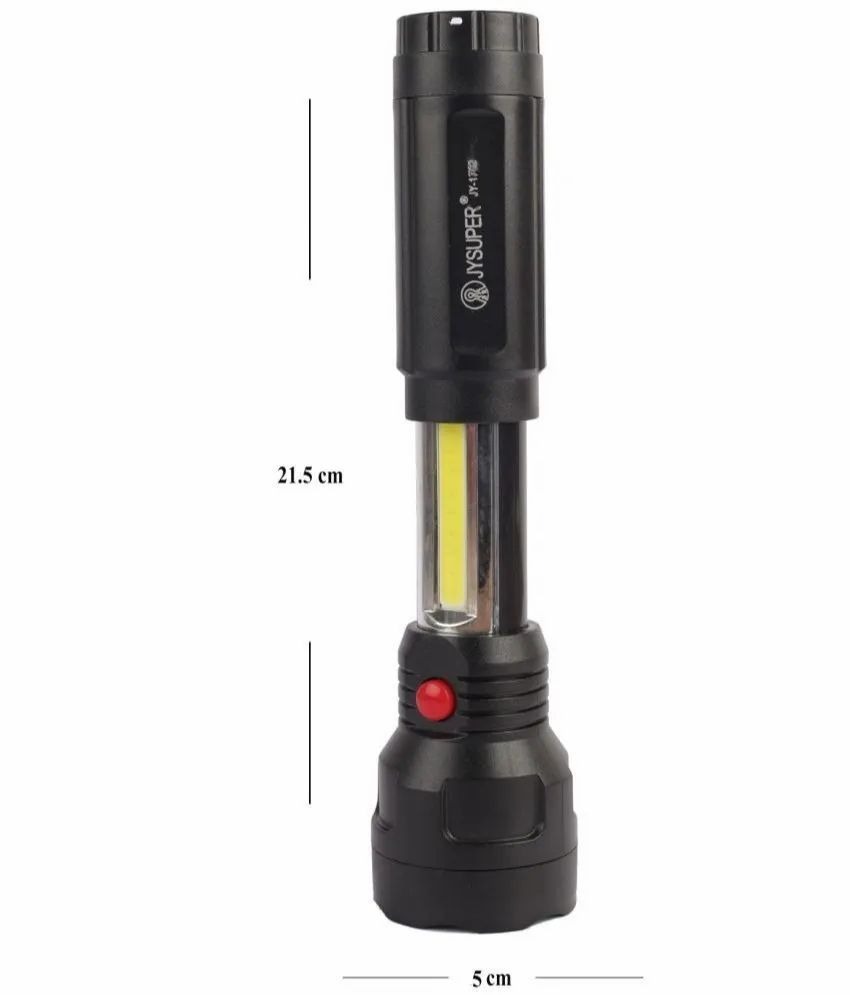 Rechargeable LED Flashlight Torch Professional Long-Range Torch with ...