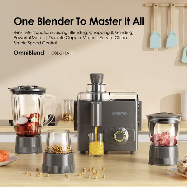 Oraimo OmniBlend 4-in-1-Blender Multifunctional Food processor for ...