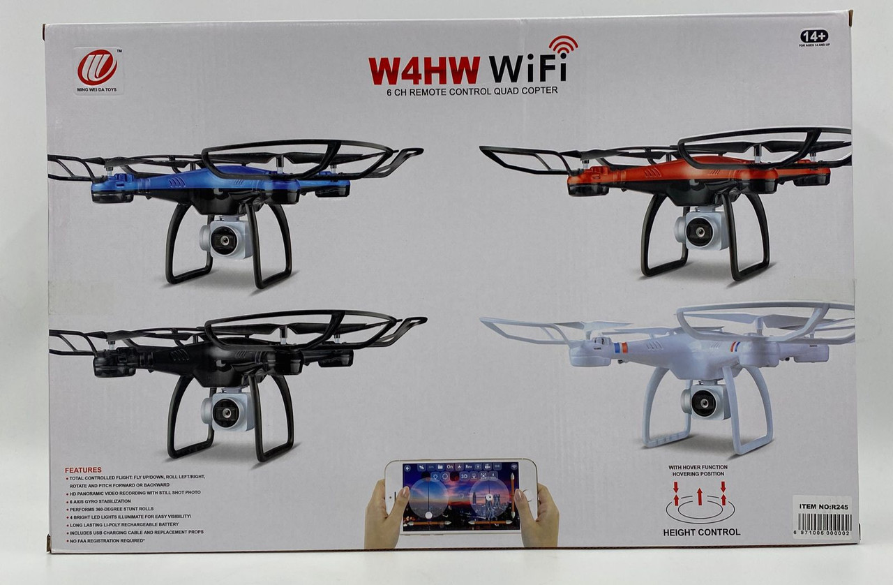 Toy Drone WiFi Quad Copter Remote Controlled RC Drone 2.4G Height ...